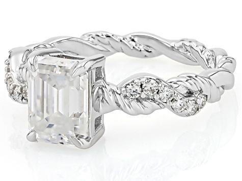 Moissanite Platineve Engagement Ring 1.99ctw DEW. - MFJ894 | JTV