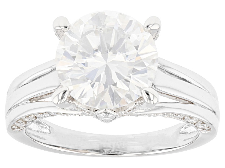 Moissanite Platineve Ring 4.06ctw DEW - MOJ811 | JTV