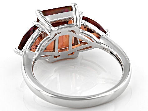Red Labradorite Rhodium Over Silver Ring 3.80ctw - ONH094 | JTV