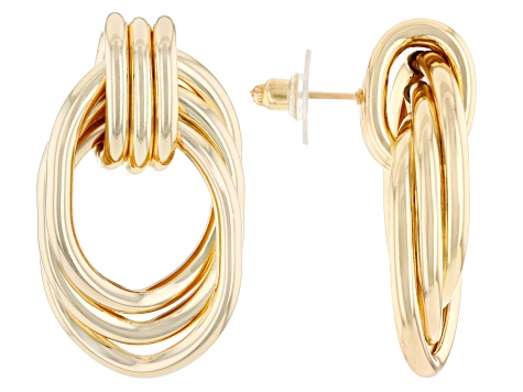 Gold Tone Earrings Set of 3 - OPC1889 | JTV