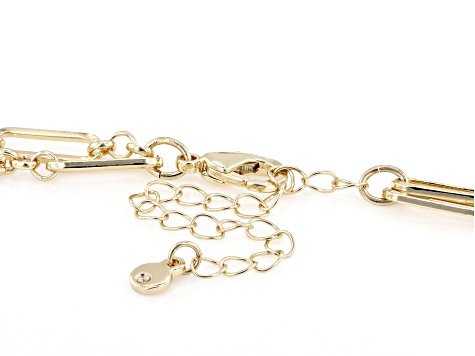 Multi-Color Crystal & Enamel Gold Tone Bow Multi-Row Necklace - OPC2074 ...