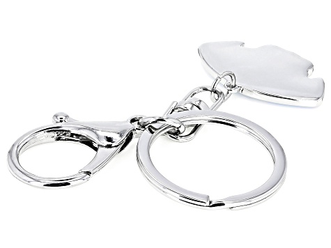 Off Park ® Collection, Silver Tone Blue Enamel "Dog Mom" Key Chain ...