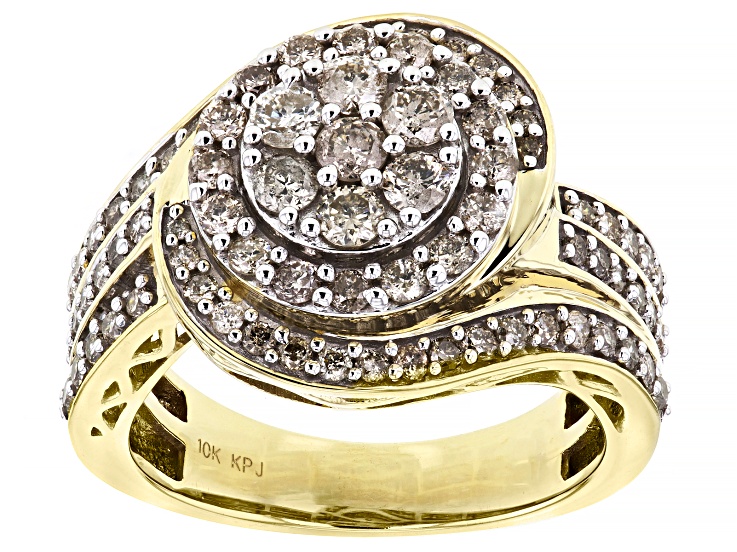 Candlelight Diamonds™ 10k Yellow Gold Cluster Ring 1.50ctw - SDG312 | JTV