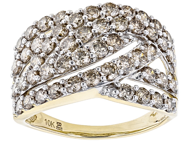 Candlelight Diamonds™ 10k Yellow Gold Crossover Ring 2.00ctw - SDG379 | JTV