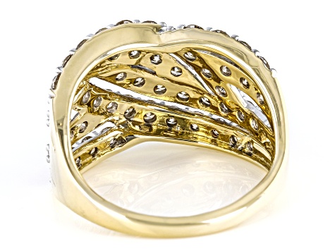 Candlelight Diamonds™ 10k Yellow Gold Crossover Ring 2.00ctw - SDG379 | JTV