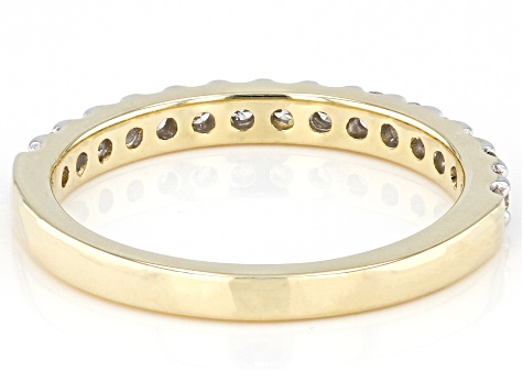 White Diamond 10k Yellow Gold Band Ring 0.50ctw - SDG431B | JTV