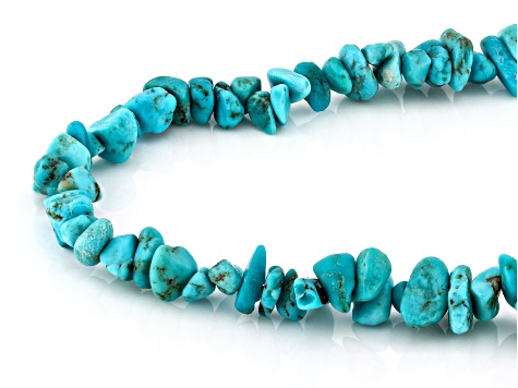 Blue Sleeping Beauty Turquoise Chip Necklace - SHD543 | JTV