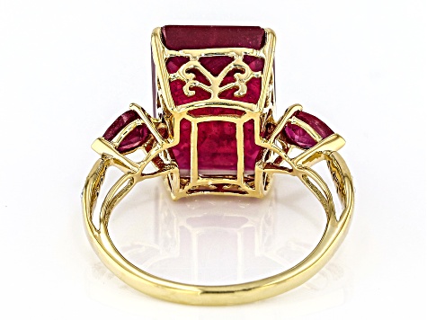 Red Mahaleo® Ruby 14k Yellow Gold Ring 8.82ctw - SPG008 | JTV