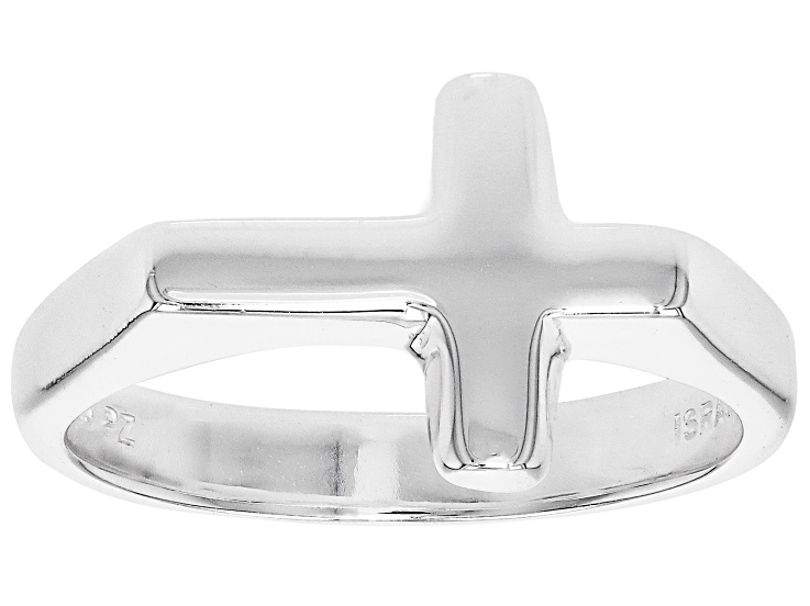 Sterling Silver Cross Ring - SPZ248B | JTV