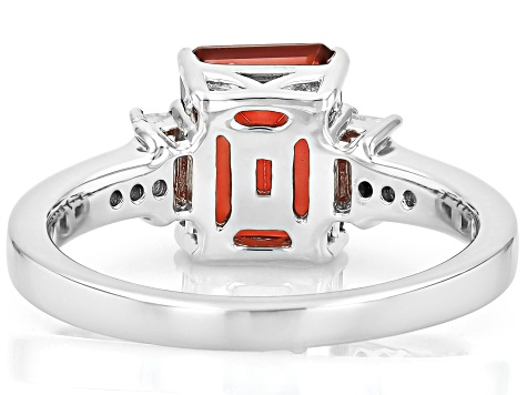 Red Labradorite Rhodium Over Sterling Silver Ring 2.12ctw - STK069 | JTV