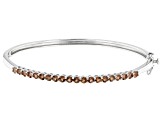 Andalusite Rhodium Over Sterling Silver Bangle Bracelet 1.87ctw ...