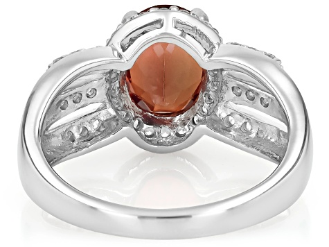 Red Labradorite Rhodium Over Sterling Silver Ring 1.67ctw - STK374 | JTV