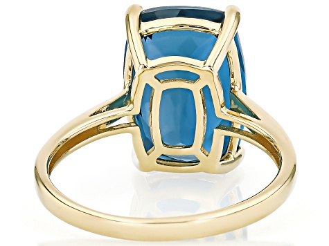 London Blue Topaz 10k Yellow Gold Ring 7.07ct - STK686 | JTV