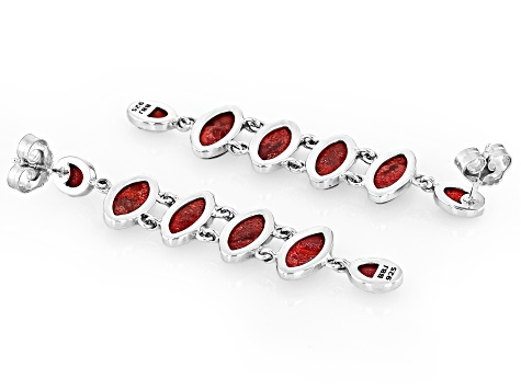 Jtv red coral earrings store