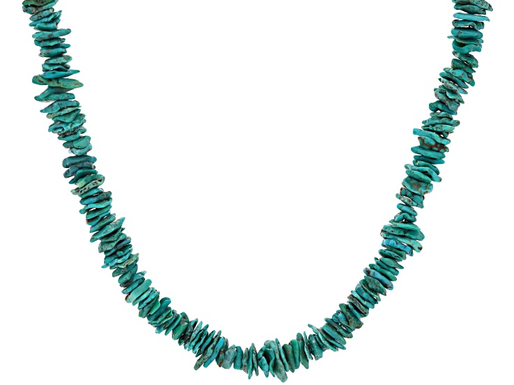 Chip Turquoise Sterling Silver Necklace - SWE4148 | JTV
