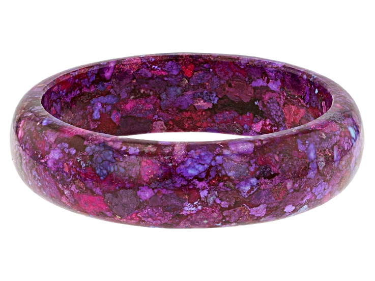 Purple Turquoise Bangle Bracelet - SWS016B | JTV