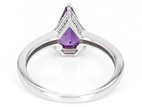 Amethyst Sterling Silver Ring 1.24ctw - TSW211 | JTV