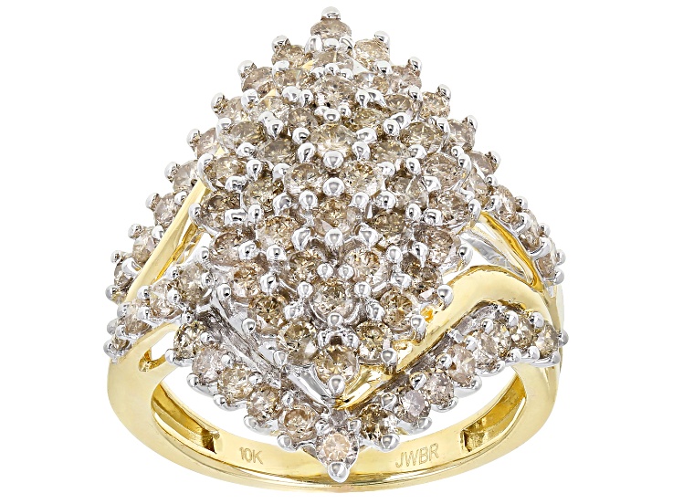 Candlelight Diamonds™ 10k Yellow Gold Cluster Ring 2.00ctw - UDG404 | JTV