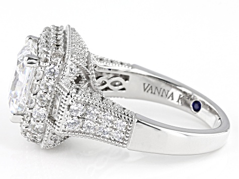 White Cubic Zirconia Platineve Ring 7.28ctw