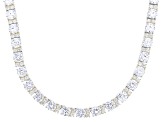 White Cubic Zirconia Platineve® Tennis Necklace 58.40ctw - VKJ035 | JTV