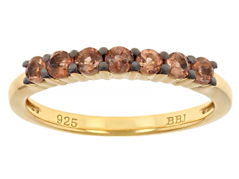 Brown Andalusite 18K Yellow Gold Over Sterling Silver Ring 0.35ctw ...