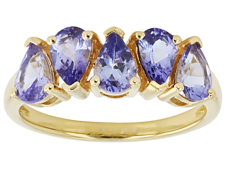 Tanzanite Gold Over Silver Rings | JTV