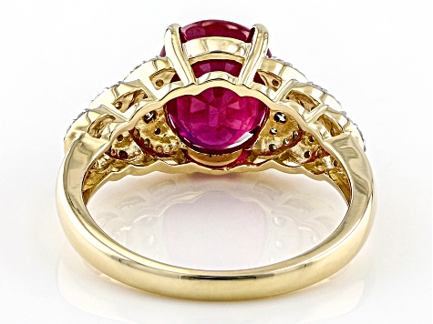 Red Mahaleo® Ruby 14k Yellow Gold Ring 2.98ctw - WPG563 | JTV
