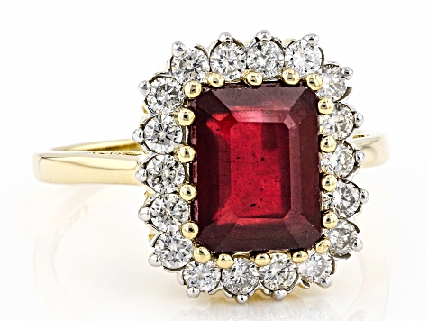 Red Mahaleo(R) Ruby 14k Yellow Gold Ring 3.06ctw - WPG635 | JTV