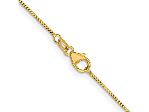 18K Yellow Gold 0.7mm Solid Box 16 Inch Chain - 1150JA | JTV