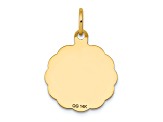 14K Yellow Gold Holy Communion Disc Charm - 1165VA | JTV