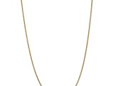14K Yellow Gold 2mm Round Open Link Cable Chain - 11B1FA | JTV
