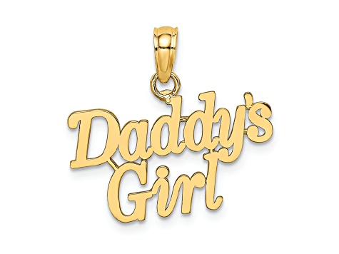 10K Yellow Gold DADDYS GIRL Charm - 11CTQA | JTV