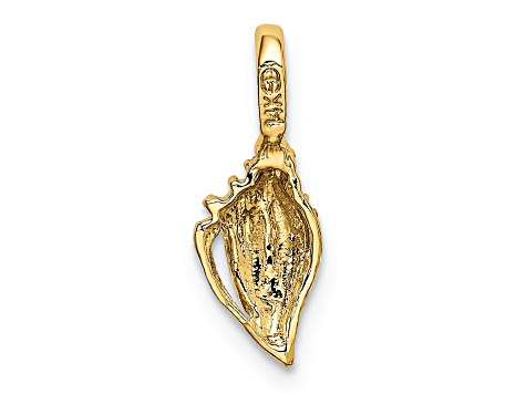 14K Yellow Gold Mini Conch Shell Charm - 11TH8A | JTV