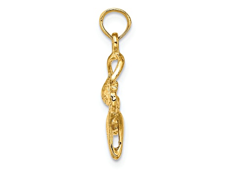 14k Yellow Gold Bikini Bathing Suit Charm - 11XY3A | JTV