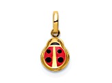 14K Yellow Gold Enamel Ladybug Charm - 125HFA | JTV