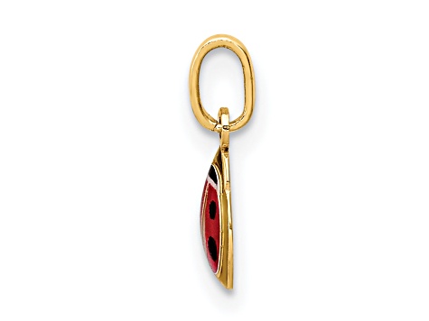 14K Yellow Gold Enamel Ladybug Charm - 125HFA | JTV