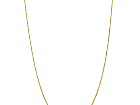 10k Yellow Gold 1.3mm Heavy-Baby Rope 22 Inch Chain - 1280BD | JTV