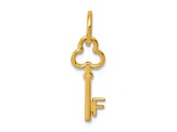 14k Yellow Gold Key Letter F Initial Charm - 12KW5F | JTV
