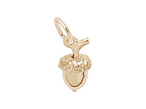 14K Yellow Gold Acorn Charm - 12XY0A | JTV