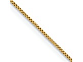 14k Yellow Gold 0.5mm Solid Box 20 Inch Chain - 144VVC | JTV
