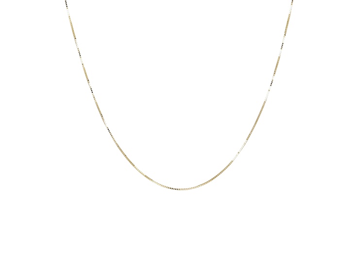 10K Yellow Gold Fine Box 16 Inch Chain Necklace - 15B8DB | JTV