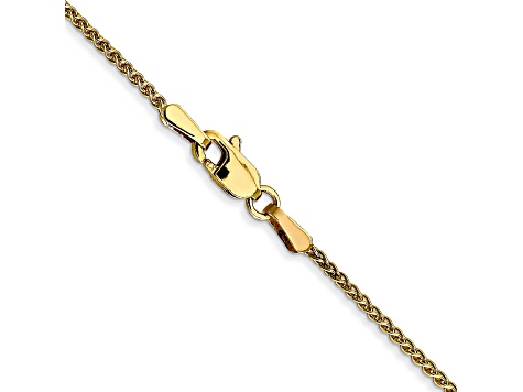 10k Yellow Gold 1.25mm Solid Spiga 22 Inch Chain - 15P38D | JTV
