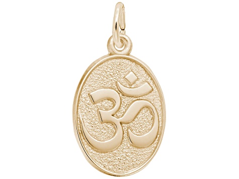 14K Yellow Gold Om Symbol Charm - 1720PA | JTV