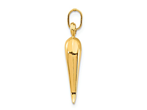14k Yellow Gold 3D Italian Horn Pendant - 173TCA | JTV