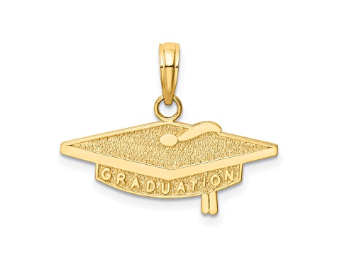 14K Yellow Gold GRADUATION Cap Charm - 17F6RA | JTV