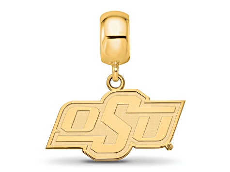 14K Yellow Gold Over Sterling Silver LogoArt Oklahoma State University ...