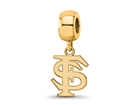 14K Yellow Gold Over Sterling Silver LogoArt Florida State University ...