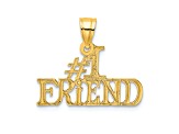 14k Yellow Gold Textured Number 1 Friend Charm - 18L5SA | JTV.com