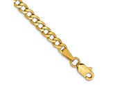 10k Yellow Gold 3.35mm Curb Link Bracelet - 19BCVA | JTV