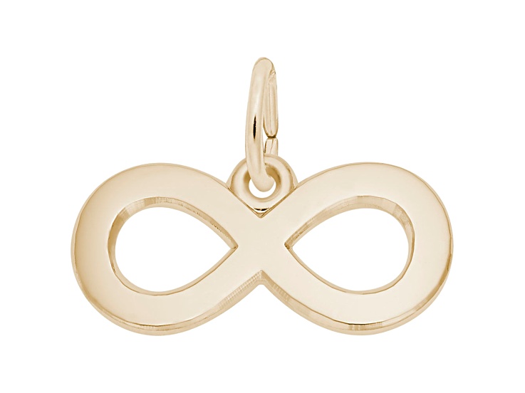14K Yellow Gold Infinity Figure Eight Charm - 19FNGA | JTV